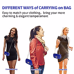 ONLVAN Summer Jelly Crossbody Bag Purse，Fashion Ladies Shoulder Bag, Candy Color Jelly Handbags, Crossbody Bag for Women Girls (Royal Blue)