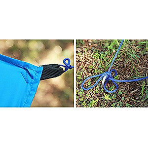 Portable Lightweight Camping Tent Tarp Shelter Hammock Cover Sun Shade Beach Picnic Mat Include Stakes and Carry Bag