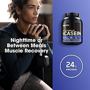 Optimum Nutrition Gold Standard 100% Micellar Casein Protein Powder, Slow Digesting, Helps Keep You Full, Overnight Muscle Recovery, Chocolate Supreme, 4 Pound (Packaging May Vary)
