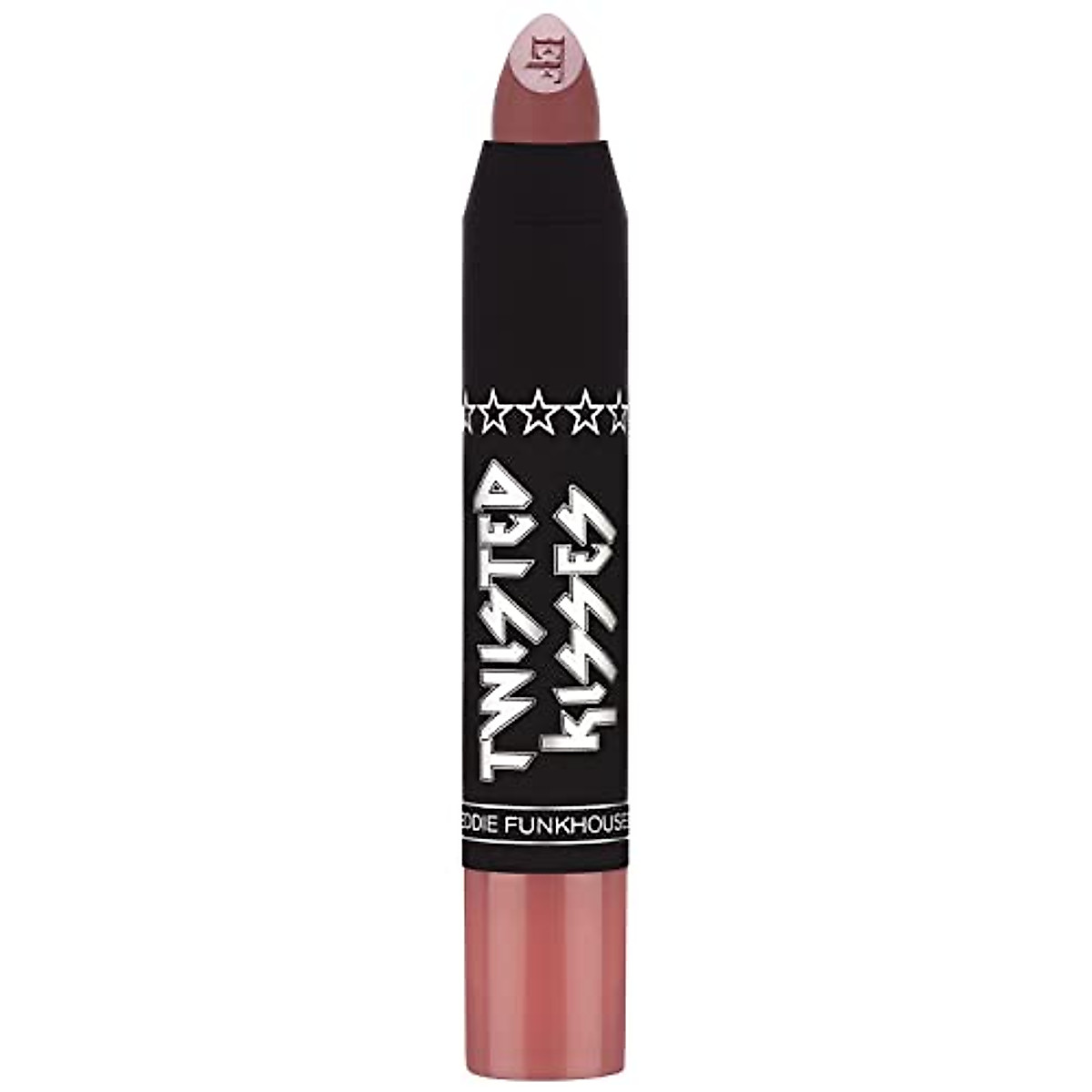 EDDIE FUNKHOUSER Twisted Kisses Matte Lip Crayon, Full Coverage Matte Lipstick (Kiss Me Twice)