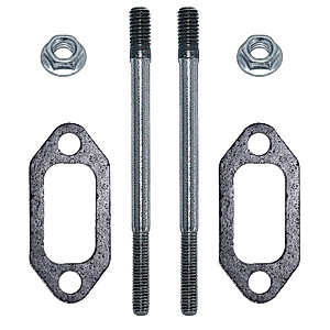 AUMEL Muffler Stud Nut Bolt Kit for Husqvarna 61 266 66 162 Chainsaw 501686501 503222302 5Mx6M.