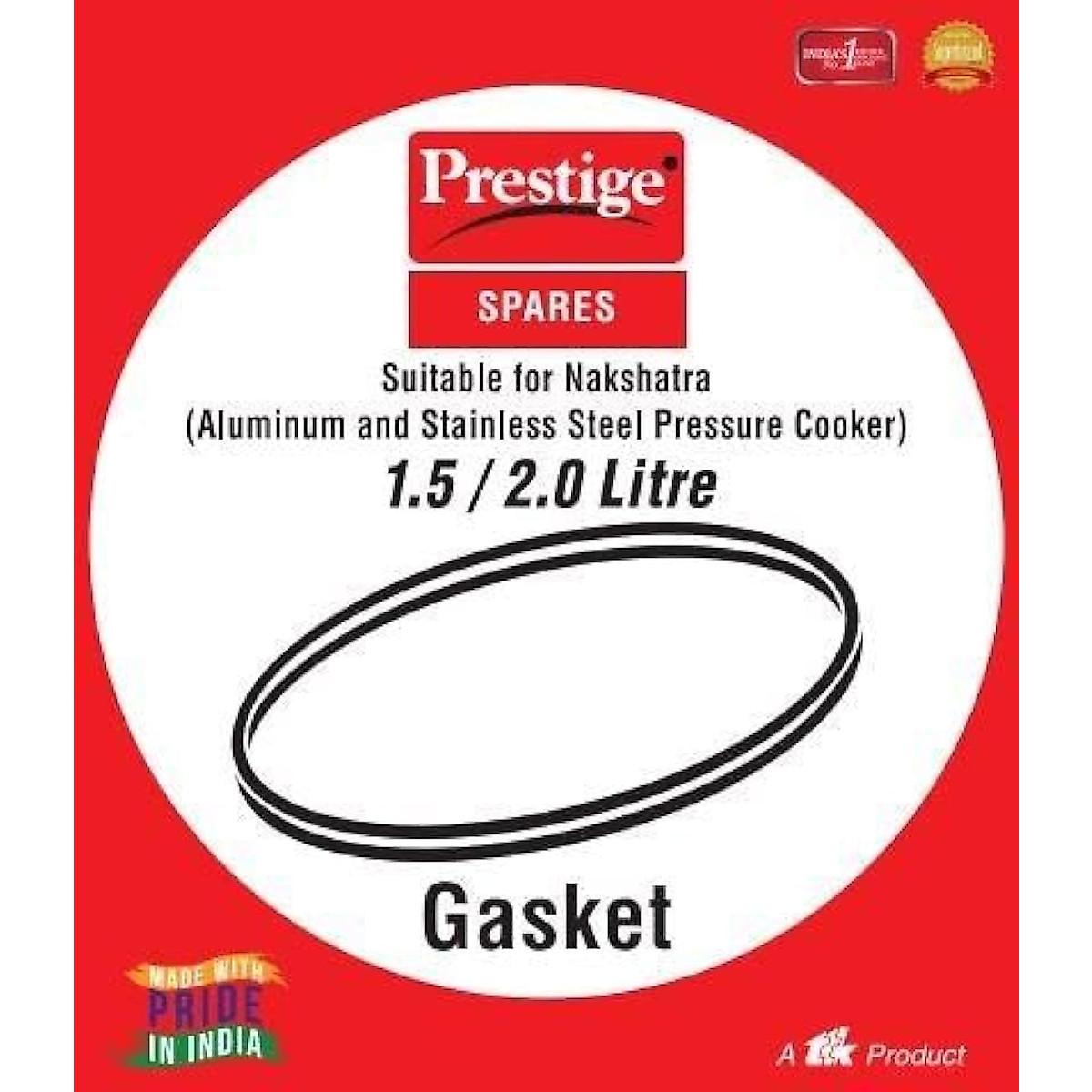 Prestige Nakshatra Gasket, 1 Piece (for 1.5/2.0 L Pressure Cooker)