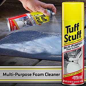 Tuff Stuff Multi-Purpose Foam Cleaner, Use on Car Interior, Furniture, Carpet, 22 Oz Each