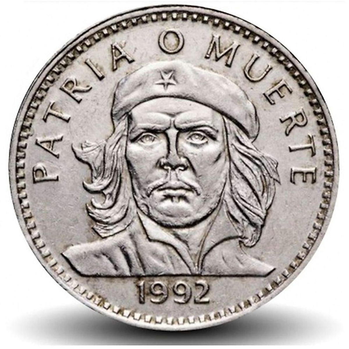 1995 CU THE ONE! THE ONLY! GENUINE CHE GUEVARA CUBA 3 PESO COIN (1995)! BUY 2 ALSO GET RARE 1990"3D" VARIETY (FIRST ISSUE!!) 3 PESOS Brilliant Uncirculated