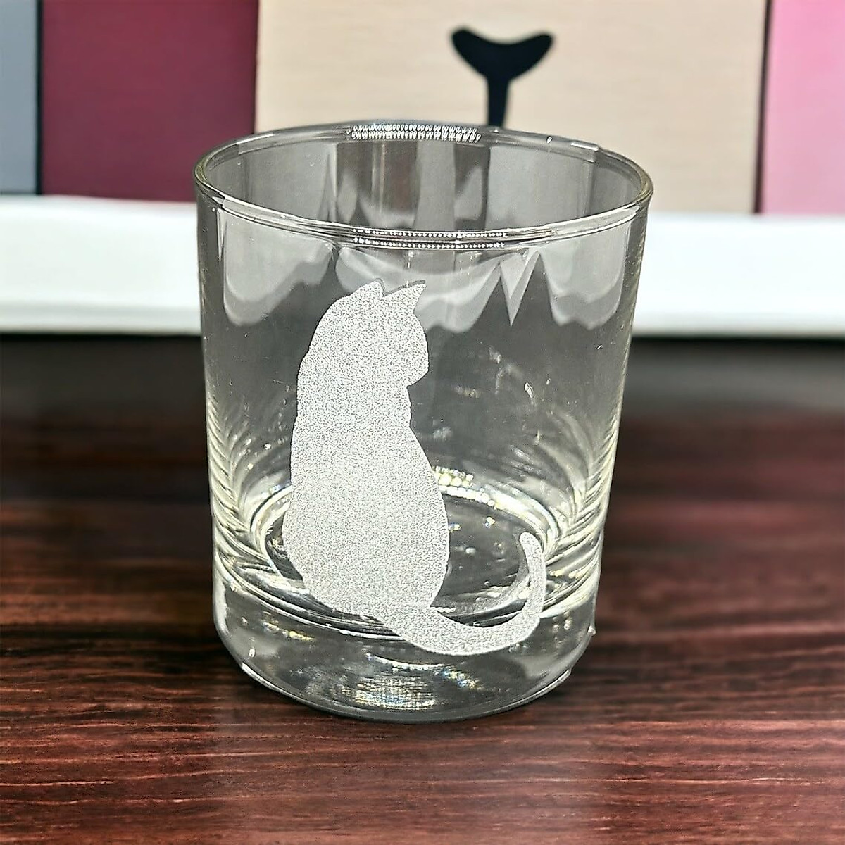 Brindle Southern Farms Cute Cats Being Cats Rocks Glasses: 4 Engraved 10oz. Rocks Drinking Glasses: cat lover, cat decor, cat mom