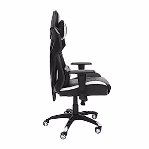 RESPAWN RSP-205 Racing Style Gaming Chair, Leather, White