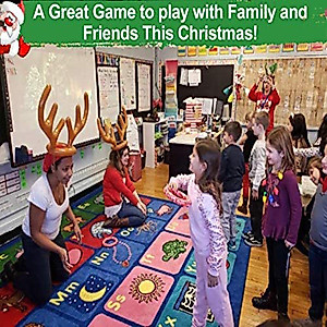 4 Pack Inflatable Antler Ring Games, Reindeer Ring Stocking Stuffers for Christmas Party Games Funny Gifts Kids Adults Outdoor Indoor Favors