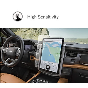 MBSIX Tempered Glass Screen Protector Compatiple with 2022 2023 Expedition 15.5 Inch Touch Screen,HD Clear,Scratch-Resistant,Anti Glare,Protecting Sync 4A 15.5 Inch Screen