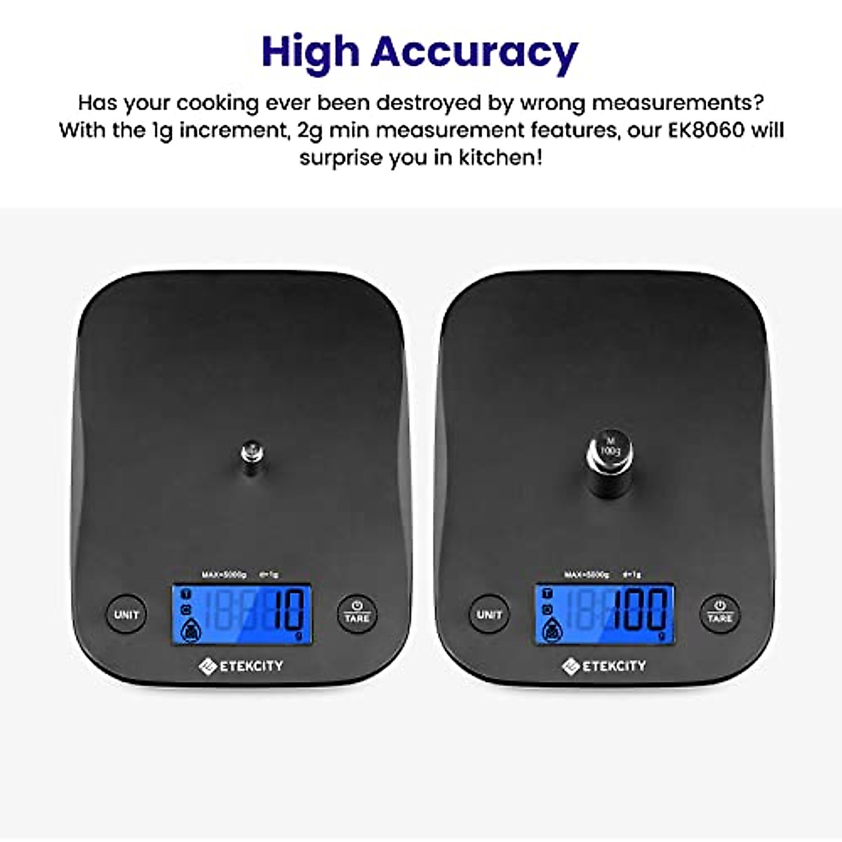 Etekcity Food Kitchen Scale, Digital Mechanical Weighing Scale, Grams and Oz for Weight Loss,Cooking, and Baking, Black