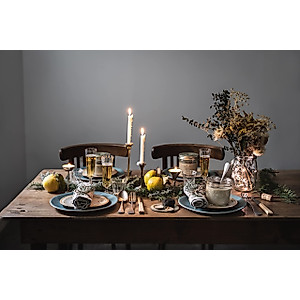 Le Parfait Familia Wiss Terrine Wide Mouth French Glass Jar w/Airtight 2-Piece System Gold Lids | Ideal for Canning, Food Storage, Meal Prep, Cake Jar & DIY Crafts| 32oz Quart (Pack of 4) 1L