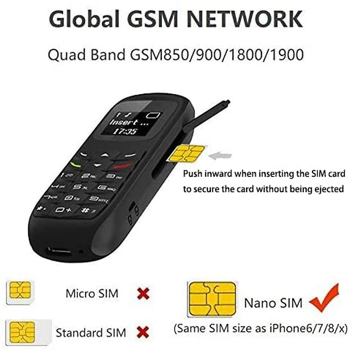 Smallest Mobile Phone L8Star BM70 Tiny Mini Mobile Black Unlocked — 🛍️ ...