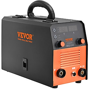VEVOR MIG Welder, 130A Welding Machine, 3 in 1 Combo MMA/MIG/Lift TIG Welder Machine, Flux Core Welder, MIG-130 Portable Welding Machine, MIG Welding Equipment with 1KG Welding Wire Stick Welder