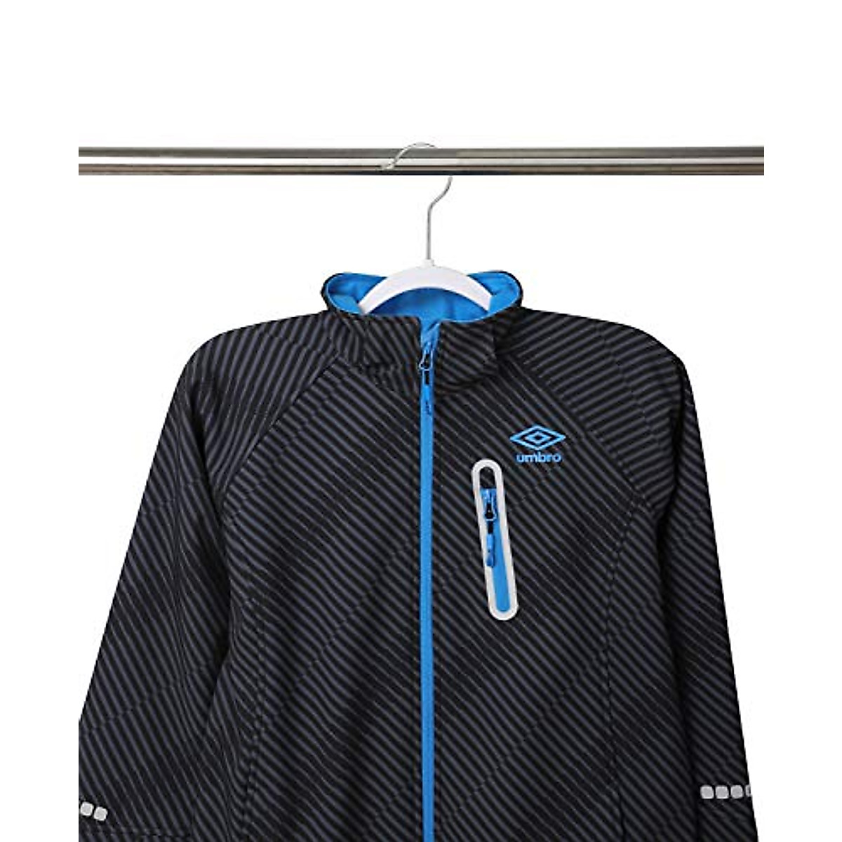 Finnhomy Heavy Duty 50 Pack Plastic Hangers, Durable Clothes Hangers with New Generation Non-Slip Pads,Space Saving Easy Slide Organizer for Bedroom Closet, Great for Shirts, Pants, White