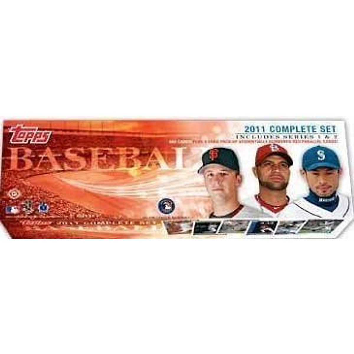 2011 Topps Baseball Factory Sealed Hobby Version Complete Mint 660 Card Series #1 and #2 Set with 5 Bonus Red Parallel Version Cards. In Stock!!