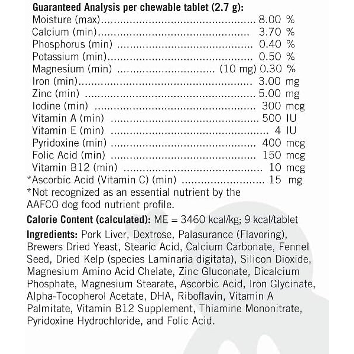 Bitch Pills - Pregnant Dog Prenatal Vitamins - 45 Tablets