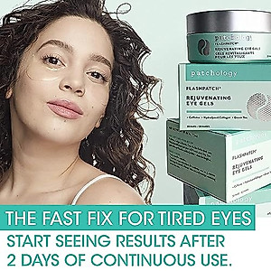 Patchology Rejuvenating Under Eye Gels - Hydrating Eye Mask w/Caffeine, Hydrolyzed Collagen & Centella Asiatica- Under Eye Patches For Dark Circles - Minimize Puffiness & Wrinkle Reducer - 30 ​Pairs