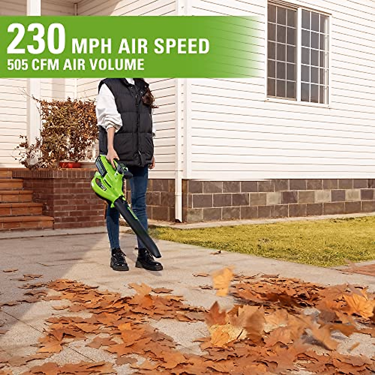 Greenworks 40V Brushless Blower / Vacuum (505CFM / 230MPH), Tool Only