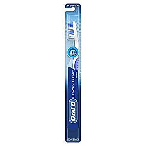 Oral-B Healthy Clean Toothbrush, Medium, 1 Count, Color may vary