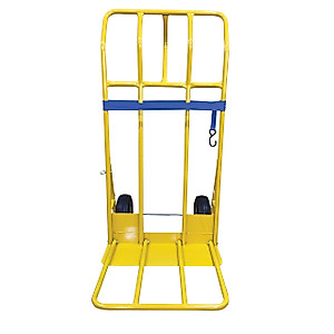 Vestil HTWL-600-PN Steel Hand Truck Wide Load Pneumatic Wheels 600 Lb. Capacity Yellow