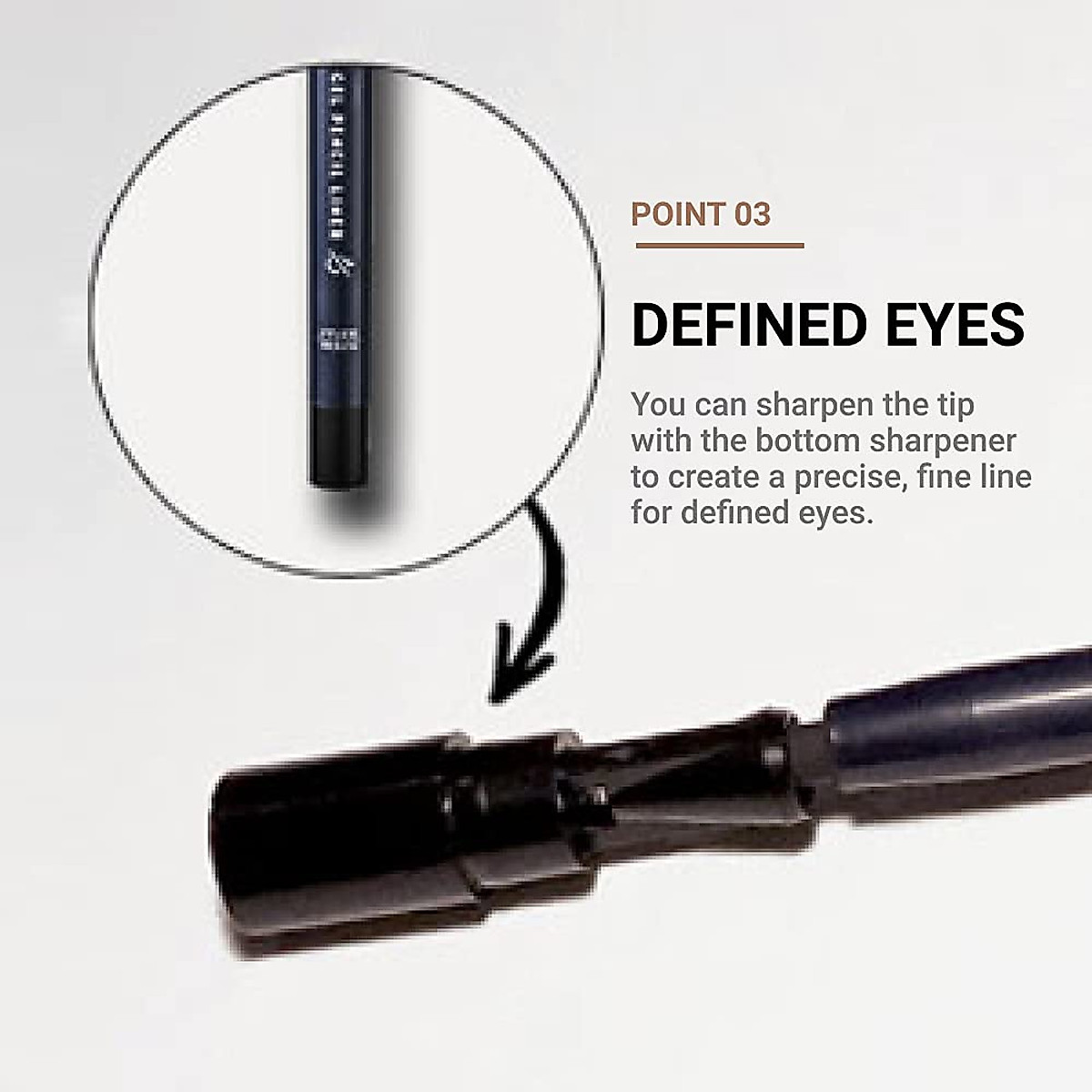 ETUDE Proof 10 Gel Pencil Liner 0.3g (#1 Black) (21AD) | Creamy Gel Texture Eyeliner with Wearable Shades to Create Precise Line Eye Makeup without Efforts