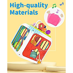 kecristv 7-in-1 Baby Sensory Montessori Toys for 1 Year Old, Toddler Toys for 1 2 Year Old Boys Girls Birthday Gifts, Baby Toys 6 to 12 Months, Multifunction Learning Education Preschool Toys