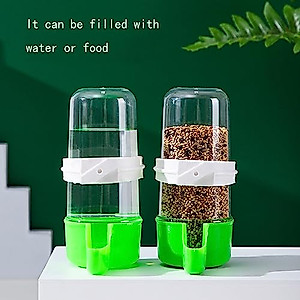 kikiledio Bird Water Dispenser，2pcs 16.7Oz Bird Water Dispenser for Cage，pet Bird Water Feeder， Pet Bird Feeder