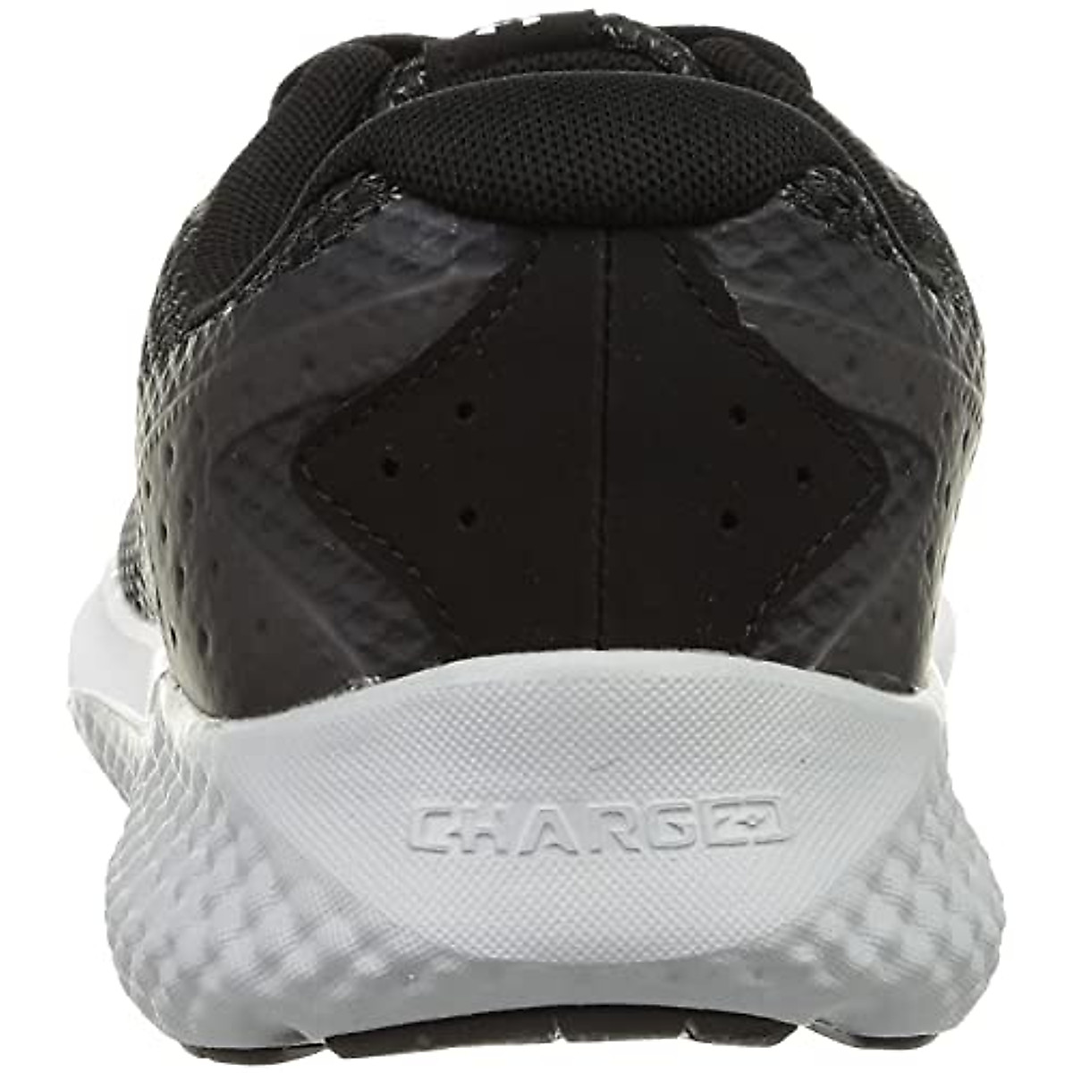 Under Armour Men's Charged Rogue 3 4E Running Shoe, (002) Black/Mod Gray/White, 8