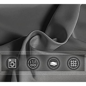 MCO Bedding Twin Bed Sheets Set - Bamboo Sheets - Cooling Breathable Bedding Set with 16" Deep Pocket (3 Pieces, Twin, Charcoal Gray)