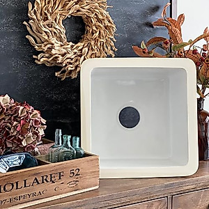 Sinkology Eden Crisp White Fireclay 18" Single Bowl Undermount Kitchen Sink