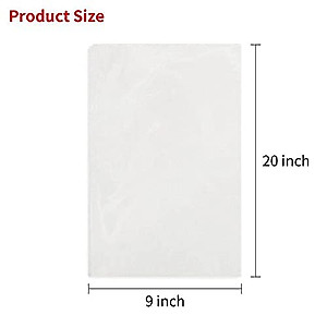 Yotelab Cellophane Bags, 9x20 Inches Clear Gift Bags,20Pcs Cellophane Gift Bags
