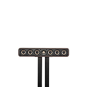 Polk Signature Elite ES35 Slim Center Channel Speaker - Hi-Res Audio Certified, Dolby Atmos & DTS:X Compatible, 1" Tweeter & (6) 3" Woofers, Dual Power Port for Effortless Bass, Contemporary Walnut