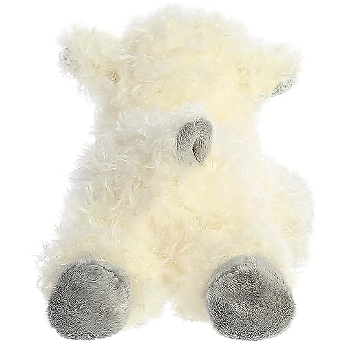 Aurora® Adorable Mini Flopsie™ Black Face Sheep Stuffed Animal - Playful Ease - Timeless Companions - White 8 Inches