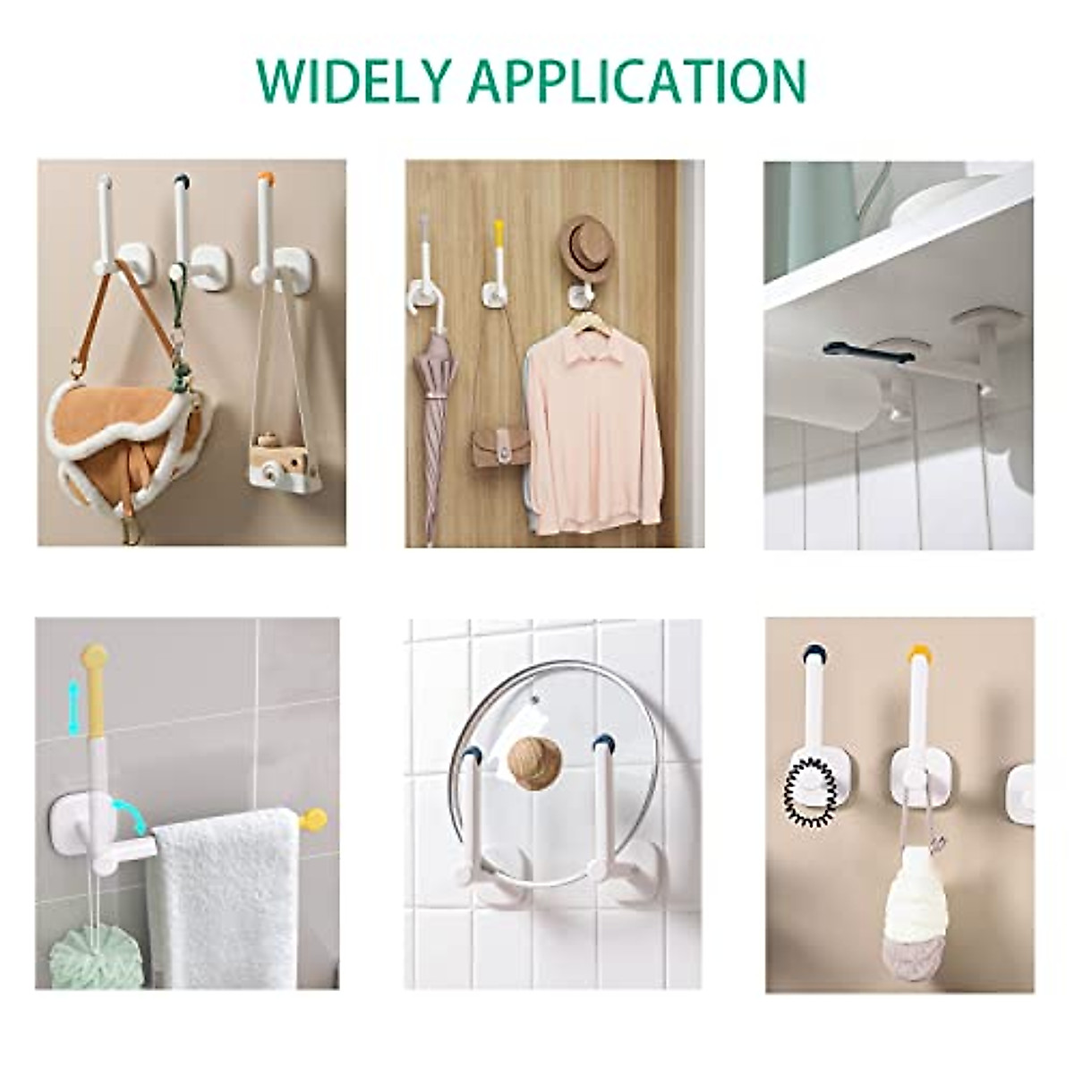 3 Pack Scrunchie Holder - Hair Tie Storage Organizer, Adjustable Length Adhesive Scrunchie Hair Hairband Tie Holder, Hair Accessories Wall Hooks Stand Organizer Storage Holder for Girls Women