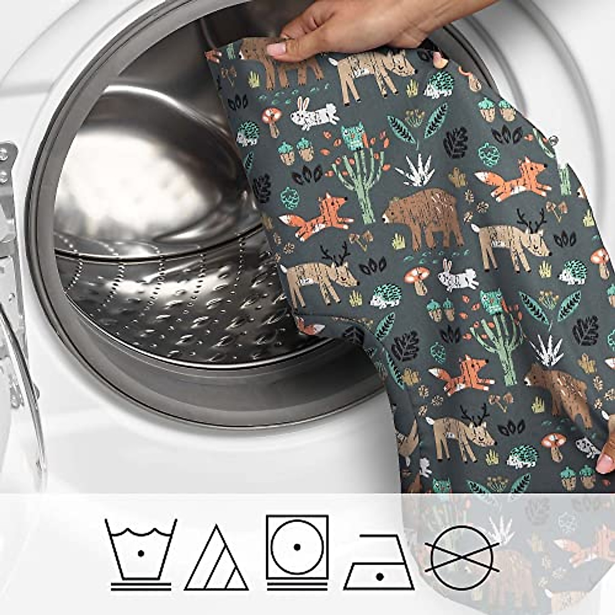 Boppy Original Support Nursing Pillow, Green Forest Animals, Ergonomic Breastfeeding, Bottle Feeding, and Bonding, Firm Hypoallergenic Fiber Fill, Removable Cover, Machine Washable