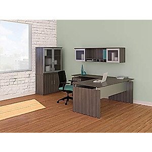 Mayline MNDS72LGS Medina Straight Edge Desk, 72 in, Gray Steel