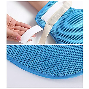 1 Pair Hand Fixed Restraint Glove, Dementia Safety Restraint Gloves Hand Infection Protectors with Top Zipper Breathable Adjustment Injuries Anti Scratch Hand Glove for Elder Patient