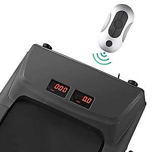 AW 2 in 1 Under Desk Treadmill Folding Electric Treadmill Walking Jogging Machine Motorized Exercise Machine with LCD Display for Home Office Gym Exercise Apartment Basement Workout