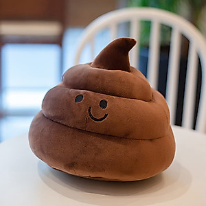 Maxpetus Lovely Plush Simulation Poop, Spoof Gifts, 3D Funny Decoration Pillow (10in, Brown)