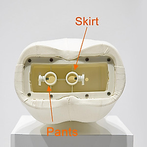 Female Dress Form Mannequin Torso Body, Adjustable Height Dress Form, Display Mannequin Body, Hollow Wire Head, with Movable Universal Wheel, for Clothing Dress Jewelry Display