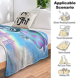 ASDPIHNK Bibble Meme Blanket Bibble Happiness Funny Blankets Novelty Soft Plush Throw Blanket Super Fuzzy Warm Lightweight Thermal Fleece Blankets for Couch Bed Sofa All Season 50''x 60''