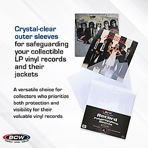 BCW 33 RPM Record Sleeves - 1000 ct