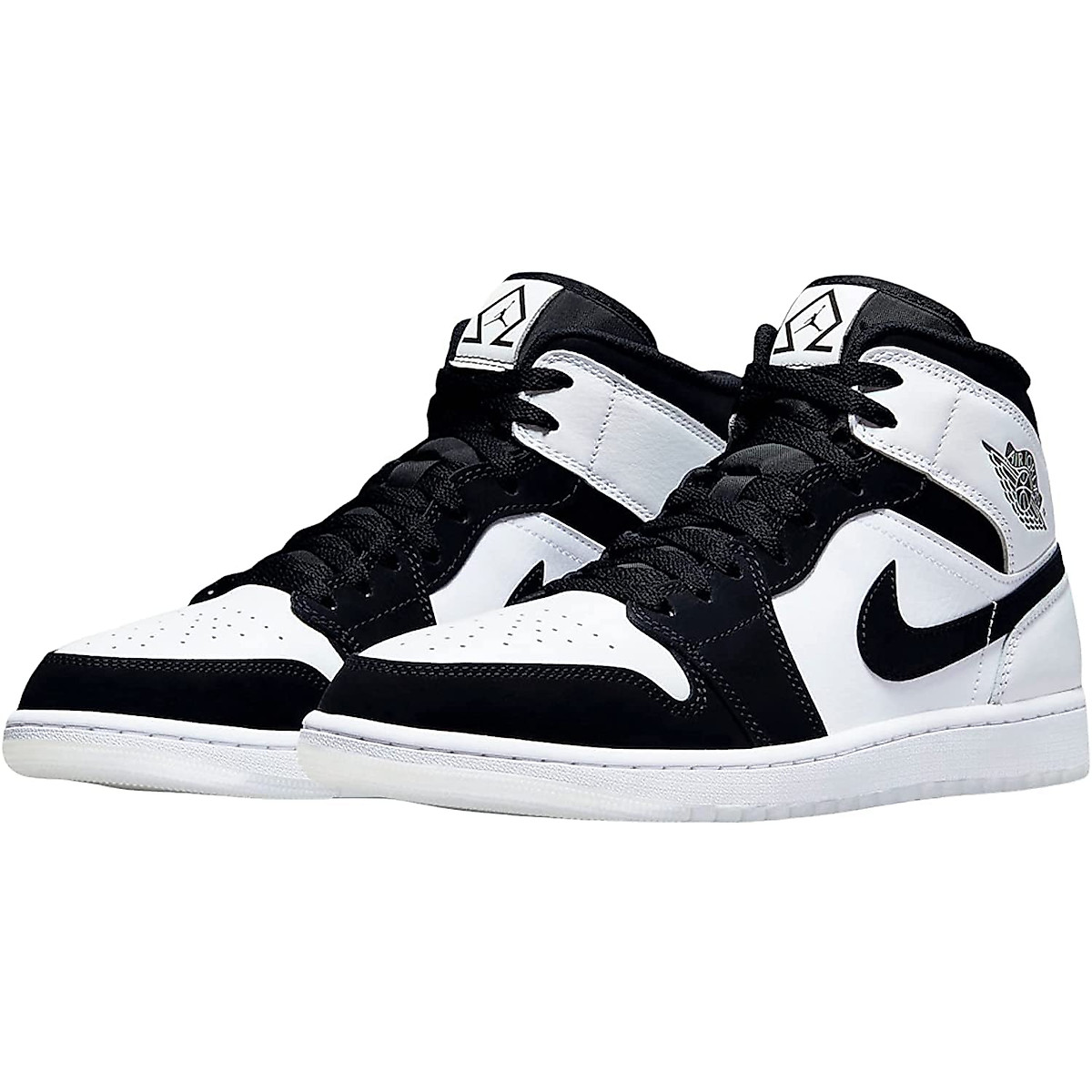 Nike Men's Air Jordan 1 Mid SE Shoes, White/Black-multi-color, 7.5