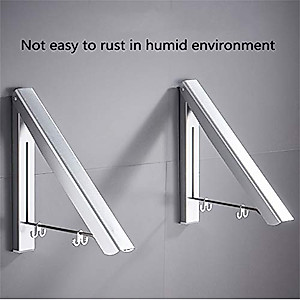 LKJHG Foldable Wall-Mounted Clothes air Drying Rack, Expandable, for Indoor air Drying and Hanging Clothes, Towels, Underwear, Socks, for Laundry Rooms, bathrooms, Practical Areas