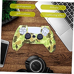 SOLUSTRE Protector Conter Green Handle Silicone Protection Light Game Cover Protective Gamepad Pad Case Grip