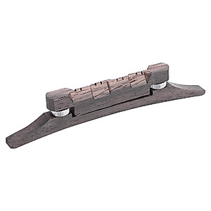 Rosewood Mandolin Bridge, Adjustable Rosewood Mandolin String Height Bridge Musical Instrument Accessory,Archtop Mandolin Bridge For Guitar Bass Mandolin Musical Parts Mandolin Bridg