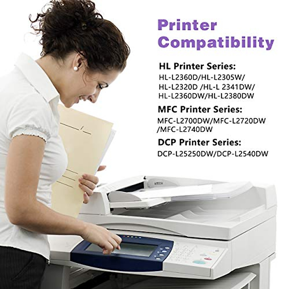 JENTREE TN660 Compatible Toner Cartridge Replacement for Brother TN-660 TN630 Work with HL-L2360DW HL-L2740DW HL-L2540DW HL-L2720DW HL-L2305W HL-L2320D MFC-L2700DW HL-L2380DW HL-L2360D (Black,2 Pack)