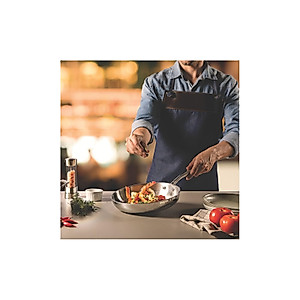 Tramontina Grano Frying Pan Stainless Steel for Induction, Electric, Gas and Ceramic Glass Hobs, ‎Cookware, Kitchen, 26 cm, 2.2 litres, 62155260