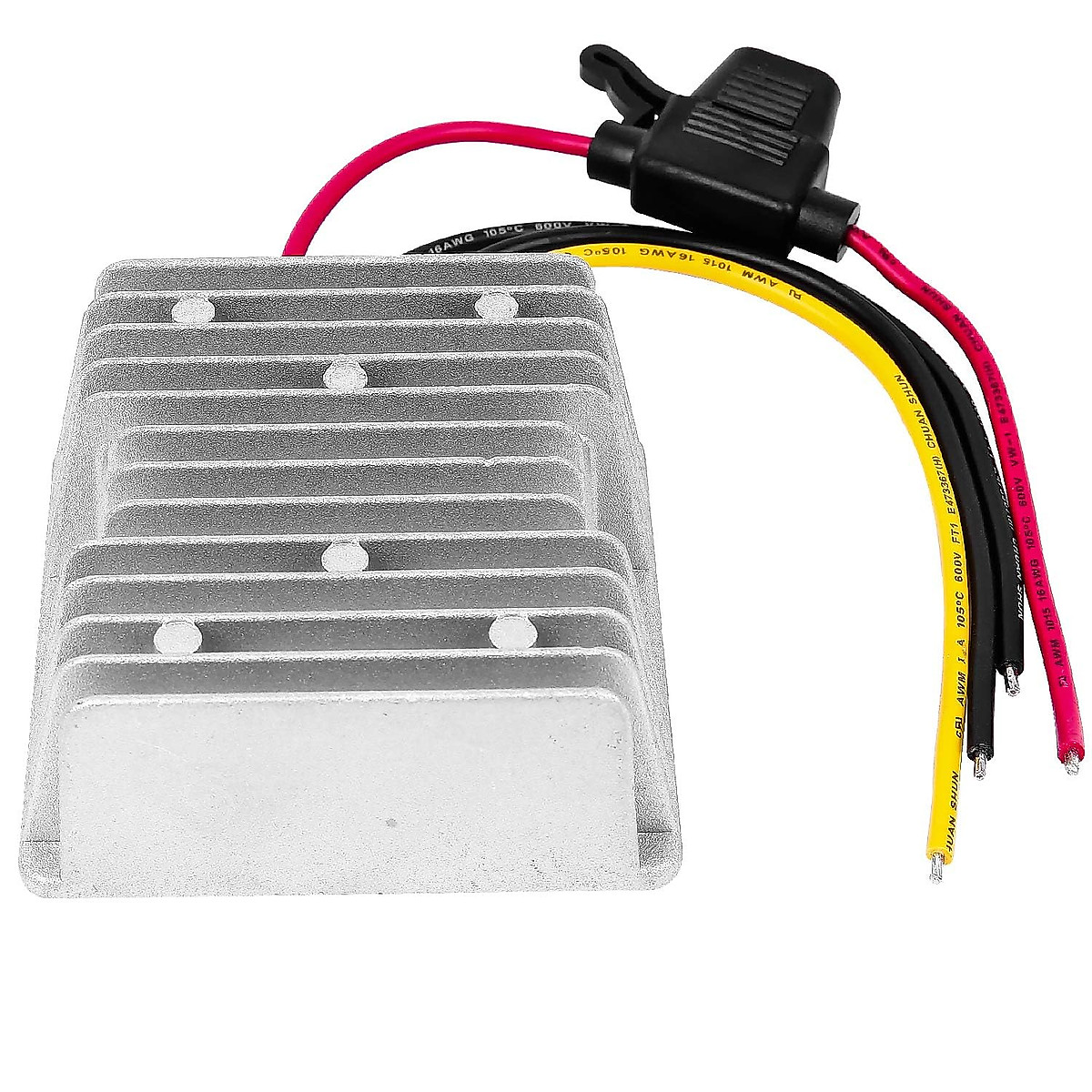 Gofotu DC-DC 36V 48V to 12V 20A Waterproof Golf CART Voltage Reducer Converter 240W Power Regulator with Fuse