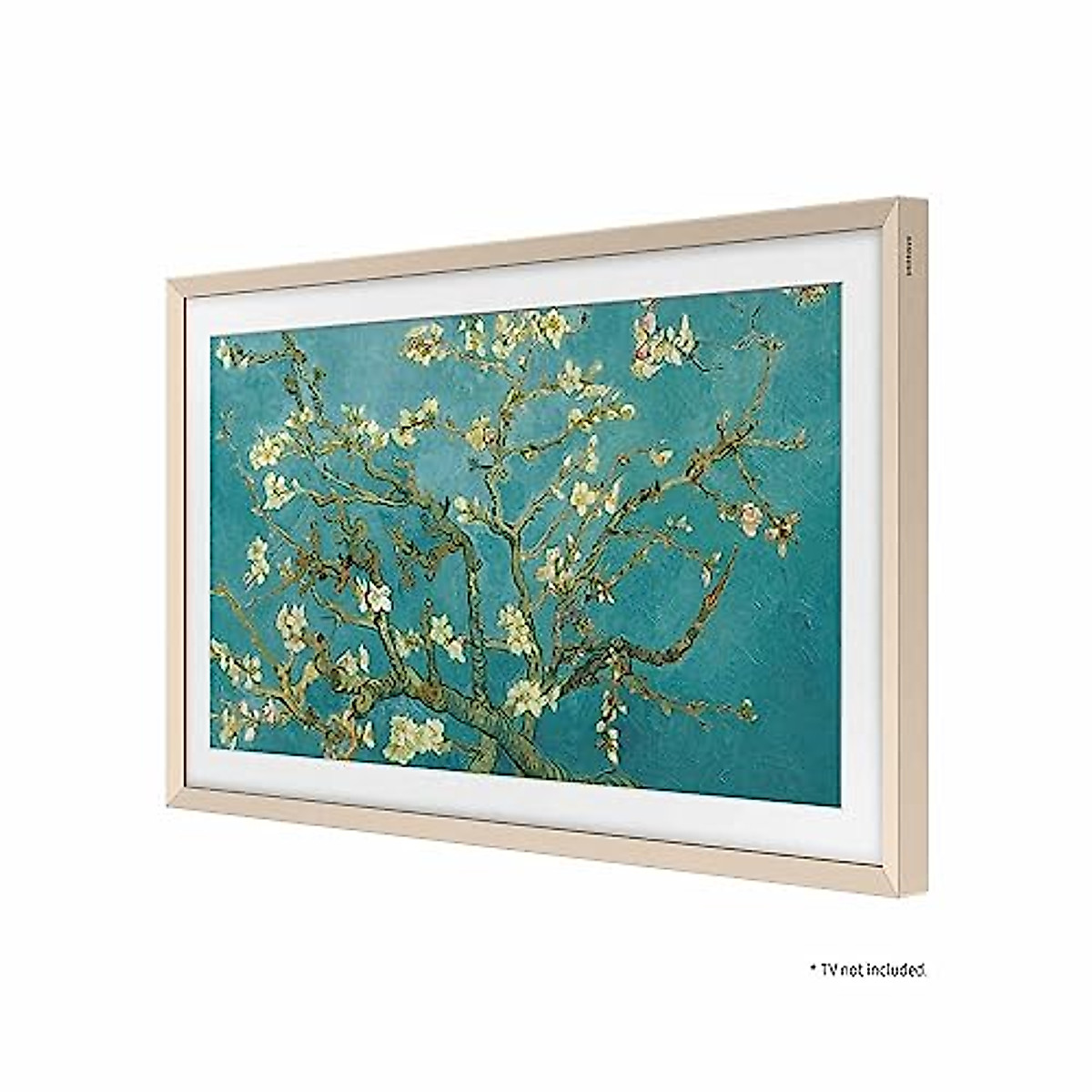 SAMSUNG 75” The Frame TV Customizable Bezel, Magnetic, Quick and Easy Installation, VG-SCFC75SGMZA, 2023, Sand Gold Metal