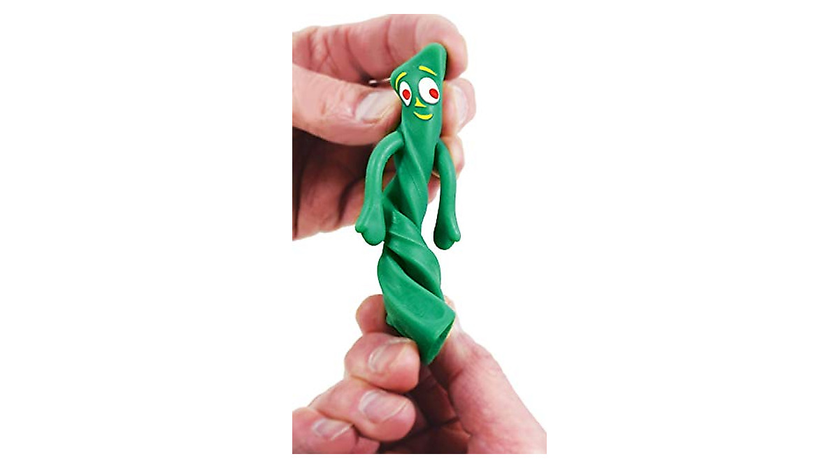 Smallest Stretch Gumby Toy - Flexible, Bendable Green Figure